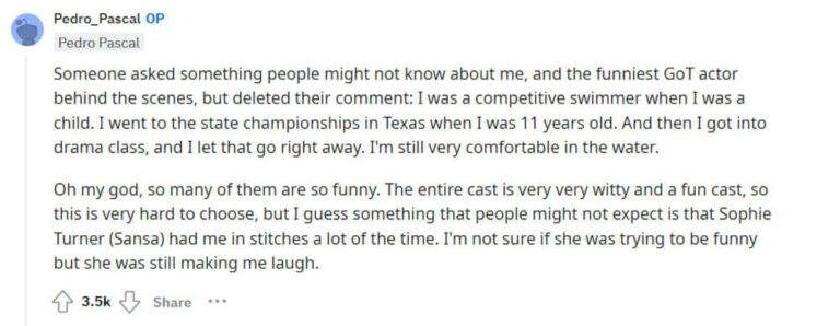 Pedro Pascal In His Young Days: From Professional Swimming To Waiting ...